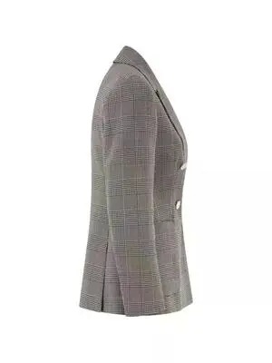 Max Mara Prince Of Wales Check Double-breasted Blazer
