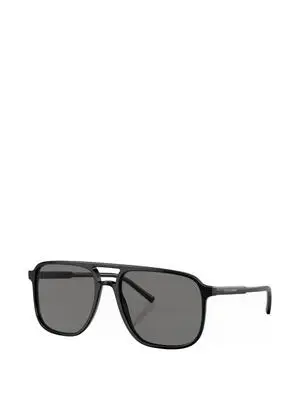 Dolce & Gabbana Double-bridge Pilot-frame Sunglasses