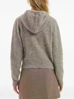 REST&RECREATION Hairy-knit Zip-up Hoodie