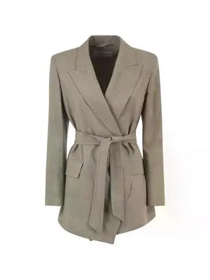 Max Mara Prince Of Wales Checked Blazer