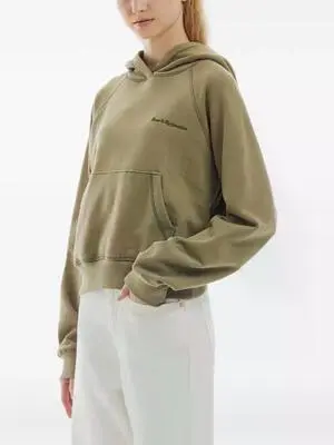REST&RECREATION Zig-zag Stitch Cropped Hoodie