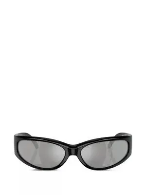 ARNETTE Catfish Oval-frame Sunglasses - Black