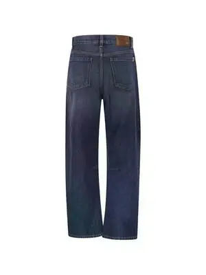 Max Mara Indigo Cotton Wide-leg Jeans