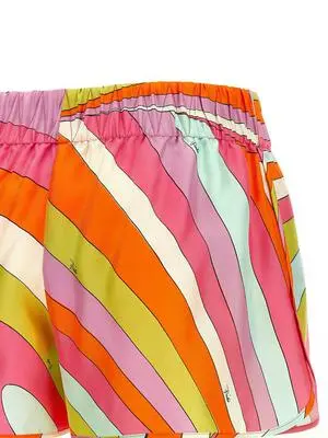 Emilio Pucci Iride-print Silk Shorts