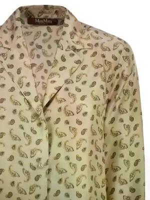 Max Mara Paisley Print Silk Shirt