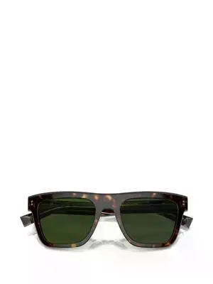 Dolce & Gabbana Tortoiseshell-effect Rectangle-frame Sunglasses