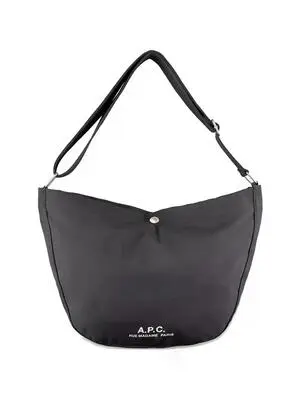 A.p.c. Journal Logo-print Messenger Bag - Black