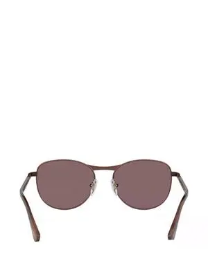 Persol Diamond Pattern Round-frame Sunglasses