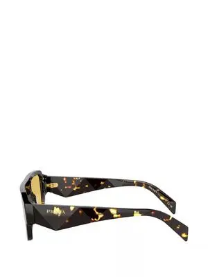 Prada Tortoiseshell-effect Square-frame Sunglasses