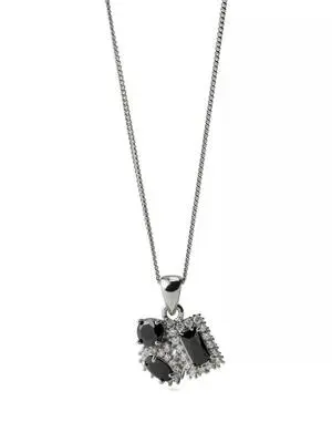 MAISON MARGIELA Zirconia Cluster Pendant Necklace