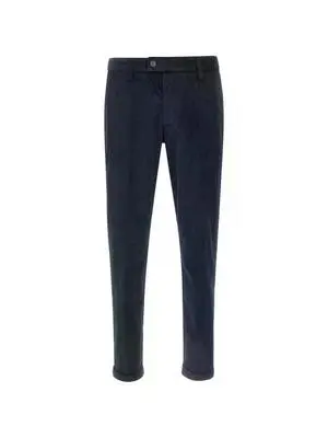 RE-HASH Pleated Corduroy Trousers - Blue