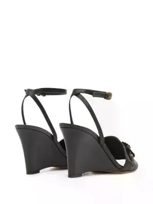 Isabel Marant Étoile Anerya Floral-appliqué Wedge Sandals