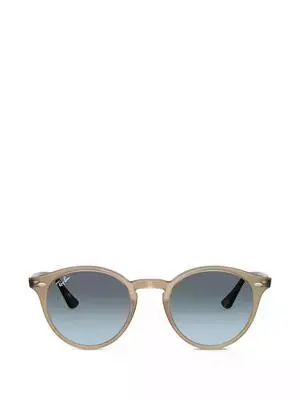 Ray-ban Round Frame Sunglasses With Gradient Lenses