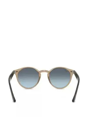 Ray-ban Round Frame Sunglasses With Gradient Lenses