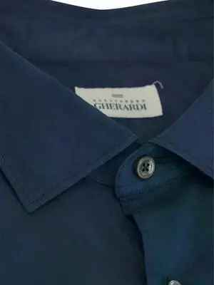 ALESSANDRO GHERARDI Classic-collar Curved-hem Shirt