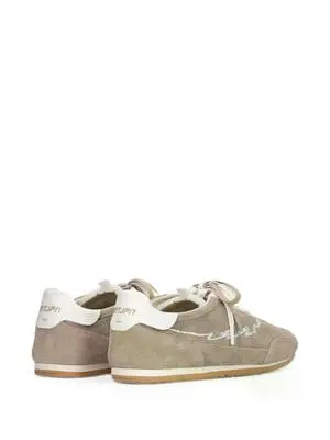 ENTERPRISE JAPAN Logo-embroidered Suede Sneakers
