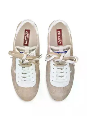 ENTERPRISE JAPAN Logo-embroidered Suede Sneakers