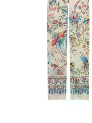 Etro Floral-print Silk Palazzo Pants