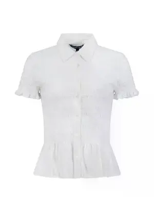 Veronica Beard Ellisandra Peplum Shirt