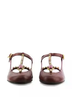 Etro Crystal-embellished Sling-back Pumps