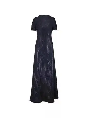 Akris Lace-textured A-line Gown