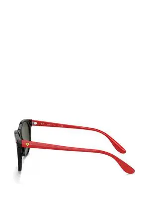 Ray-ban X Scuderia Ferrari Round-frame Sunglasses