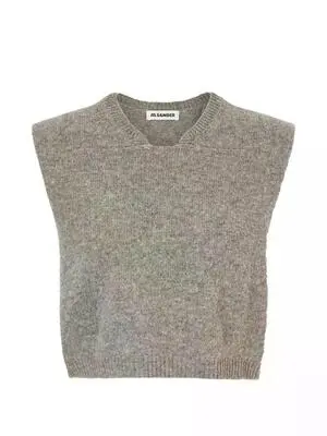 JIL SANDER V-neck Knit Vest