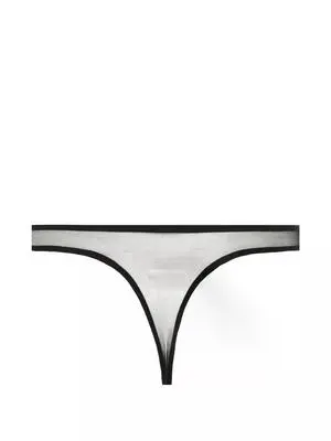 FLEUR DU MAL Lily Embroidered Thong