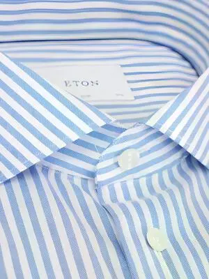 Eton Striped Slim-fit Oxford Shirt