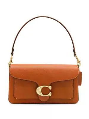 COACH Logo-plaque Leather Shoulder Bag