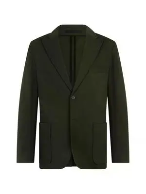 PAOLO PECORA Notch-lapel Single-breasted Blazer - Green