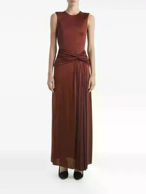 Adam Lippes Talitha Draped-waist Dress