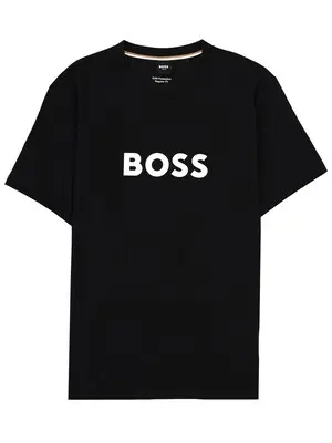BOSS T-shirt Con Stampa Logo - Black