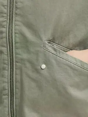 Marc O'polo Twill Zip-up Jacket With Corduroy Collar