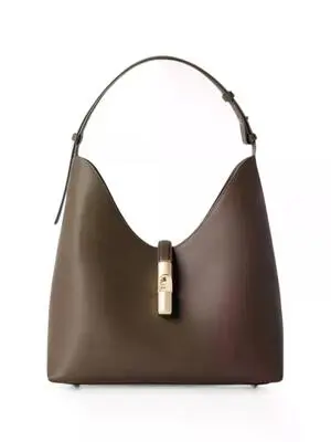 Furla Goccia Leather Tote Bag - Brown