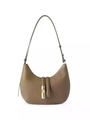 Furla Goccia Grained Leather Shoulder Bag