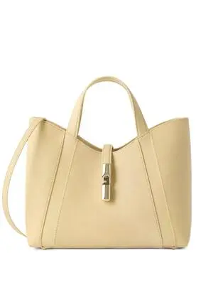 Furla Goccia Leather Tote Bag - Neutrals