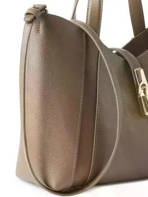 Furla Goccia Grained Leather Tote Bag