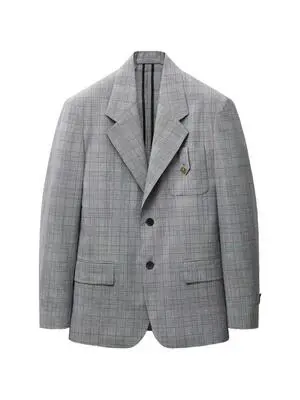 Versace Prince Of Wales Wool Blazer