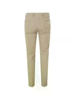 BRIGLIA 1949 Straight-leg Turn-up Chinos - Neutrals