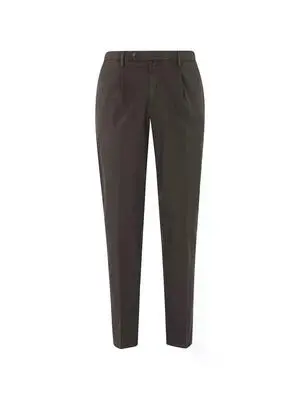 BRIGLIA 1949 Pleated Pressed-crease Tailored Trousers