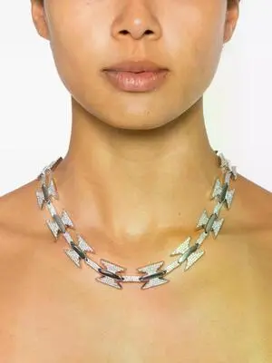 DARKAI Crystal Embellished Barbed Wire Necklace