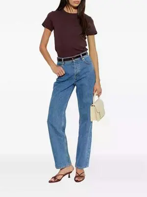 BY MALENE BIRGER Embroidered Logo Cotton T-shirt
