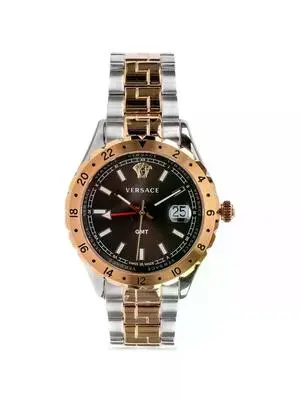 Versace Gmt Greca 42mm Watch - Brown