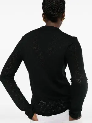 Gucci Gg Monogram Fine Knit Sweater