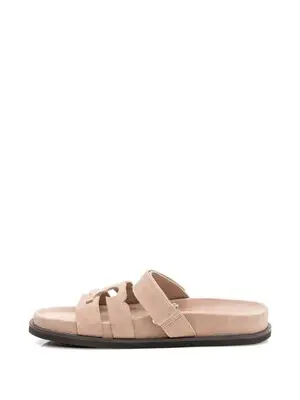 Tory Burch Ines Suede Sandals - Beige