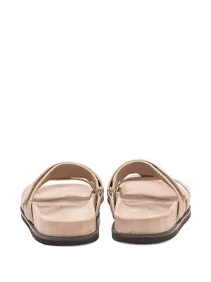 Tory Burch Ines Suede Sandals - Beige