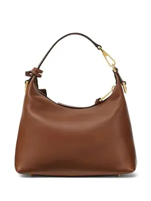 Versace Leather Hobo Bag - Brown