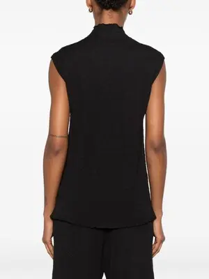 THE ROW Sleeveless Mock Neck Top