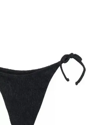 Moschino Textured Side-tie Bikini Bottoms